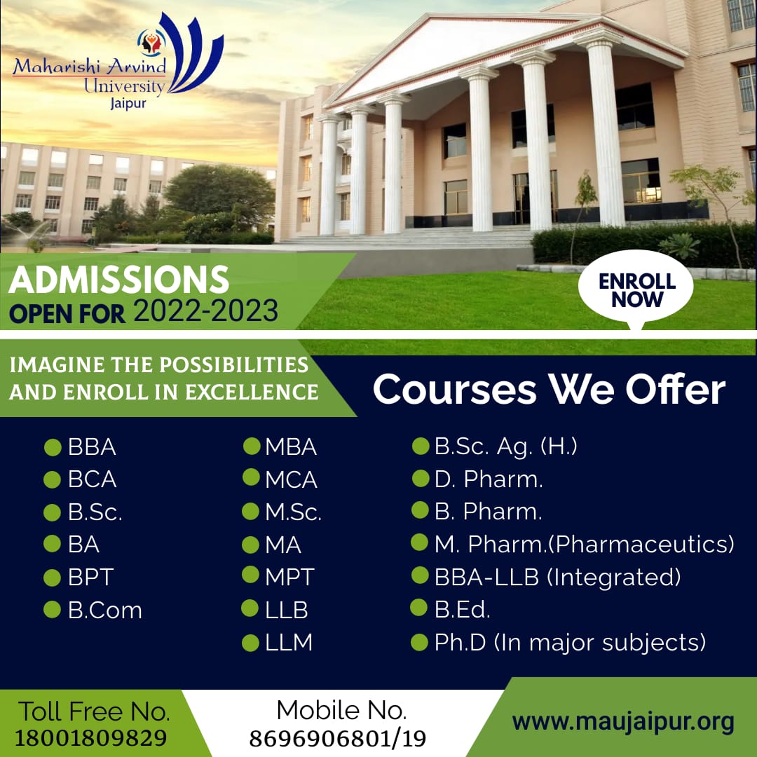 Maharishi Arvind University - HMT HUNT Admission Guidance 2025